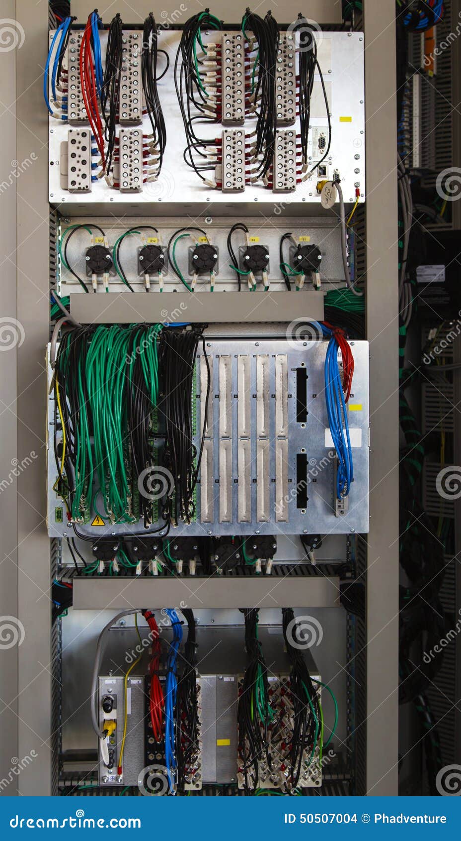 Control Panel with Relay Protection Devices Stock Photo - Image of ...
