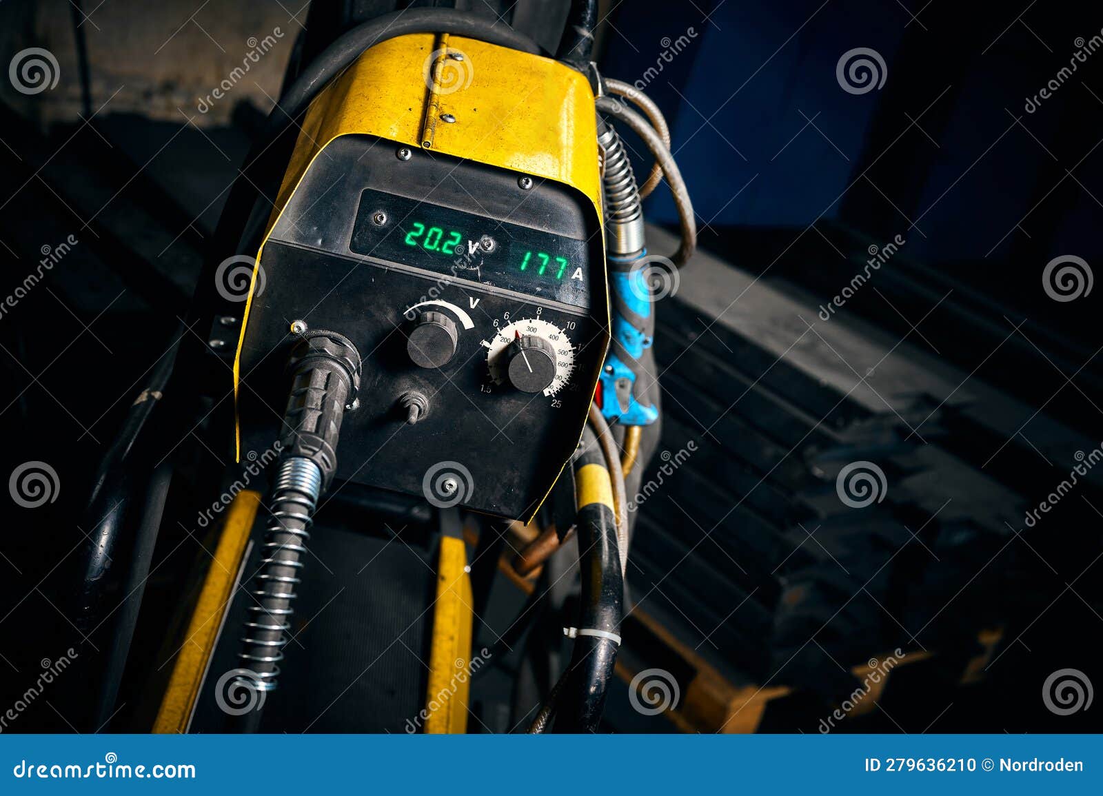 Control Panel of Semi Automatic Wire Feed Welder Machine Stock Photo ...