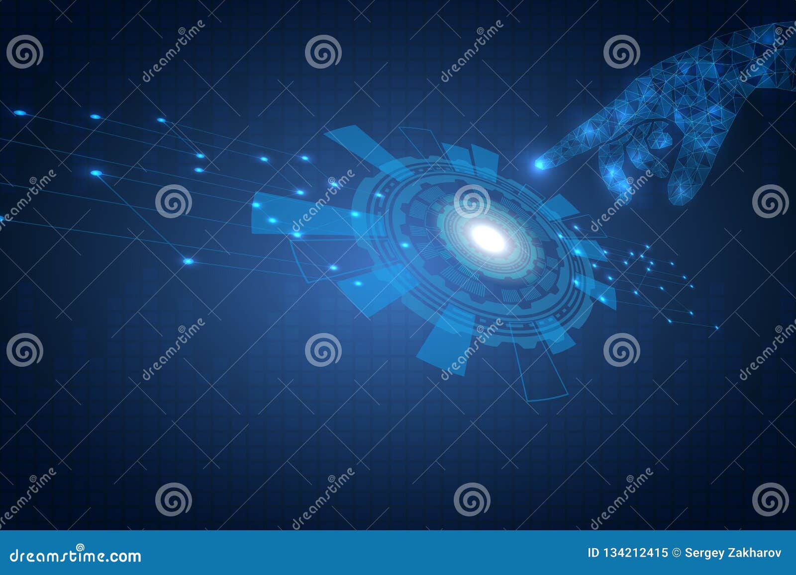 Control Panel of the Smart Home System. Turned To the Side ...