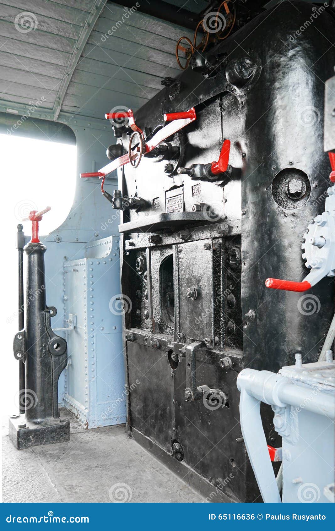 Control Panel of a Steam Locomotive Stock Photo - Image of industrial ...