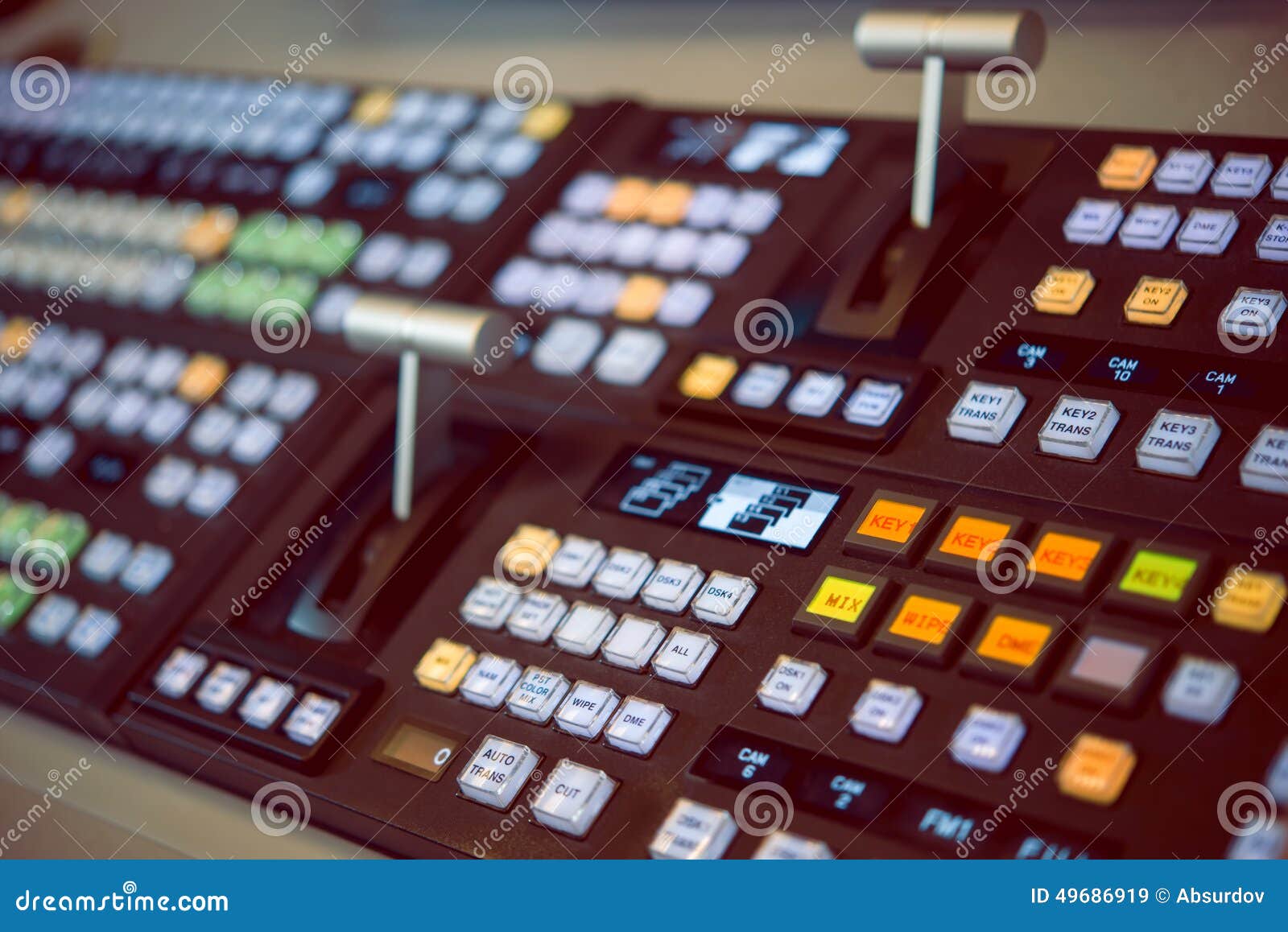 The Control Panel in the Studio Stock Image - Image of button ...