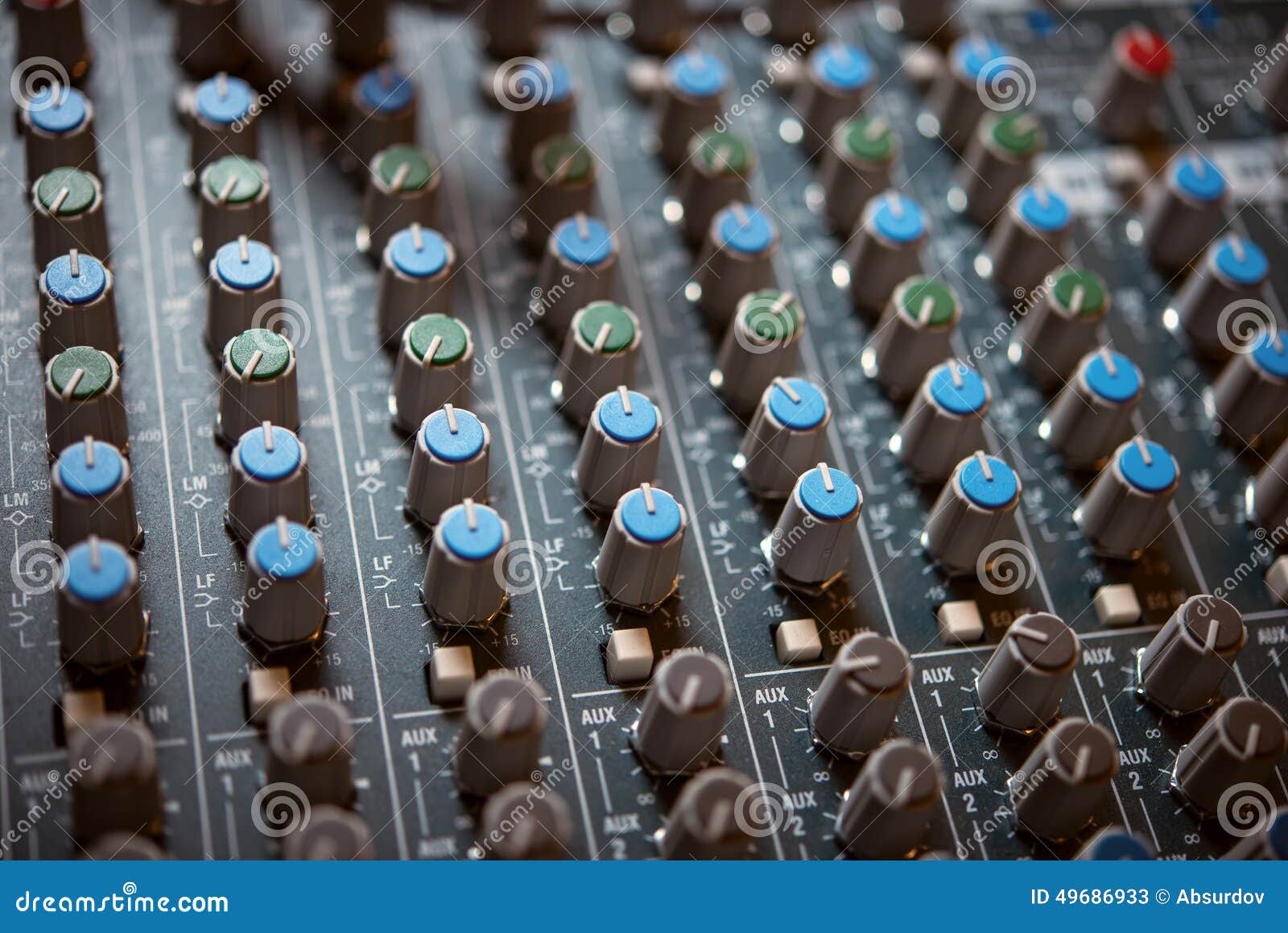 The Control Panel in the Studio Stock Image - Image of broadcaster ...