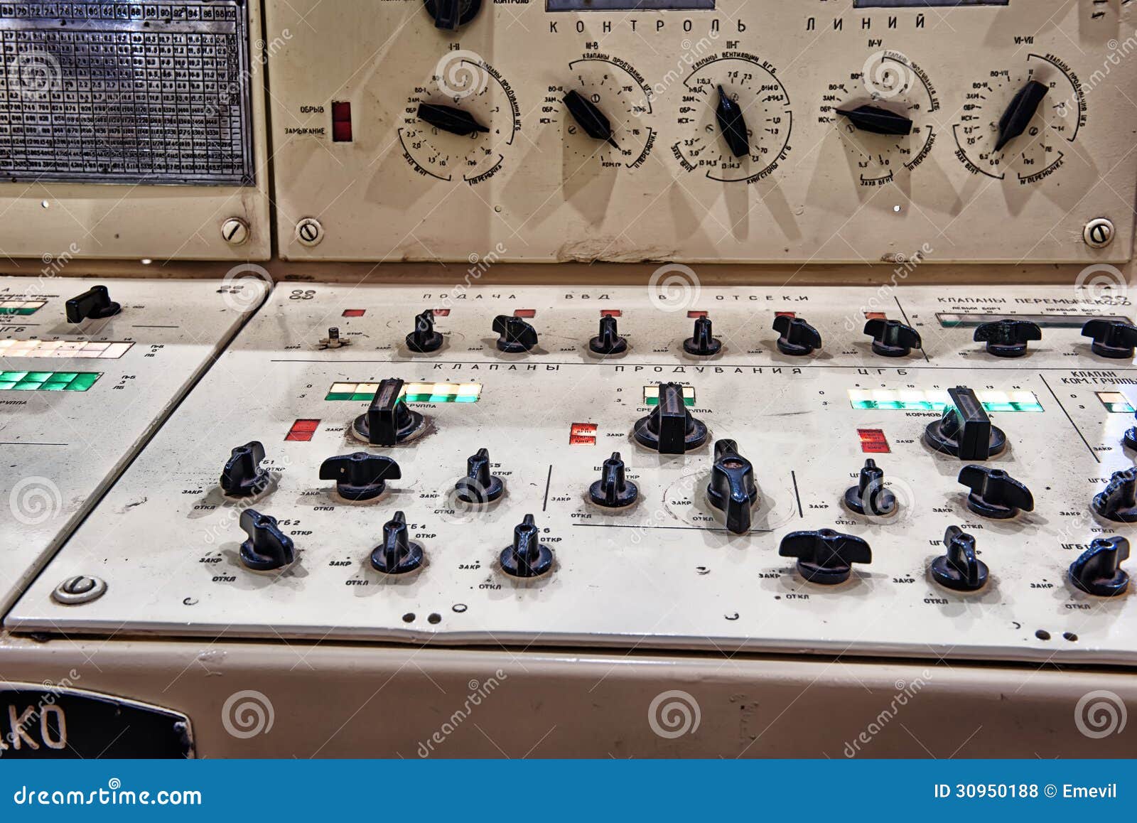 Control panel of submarine editorial stock photo. Image of military ...