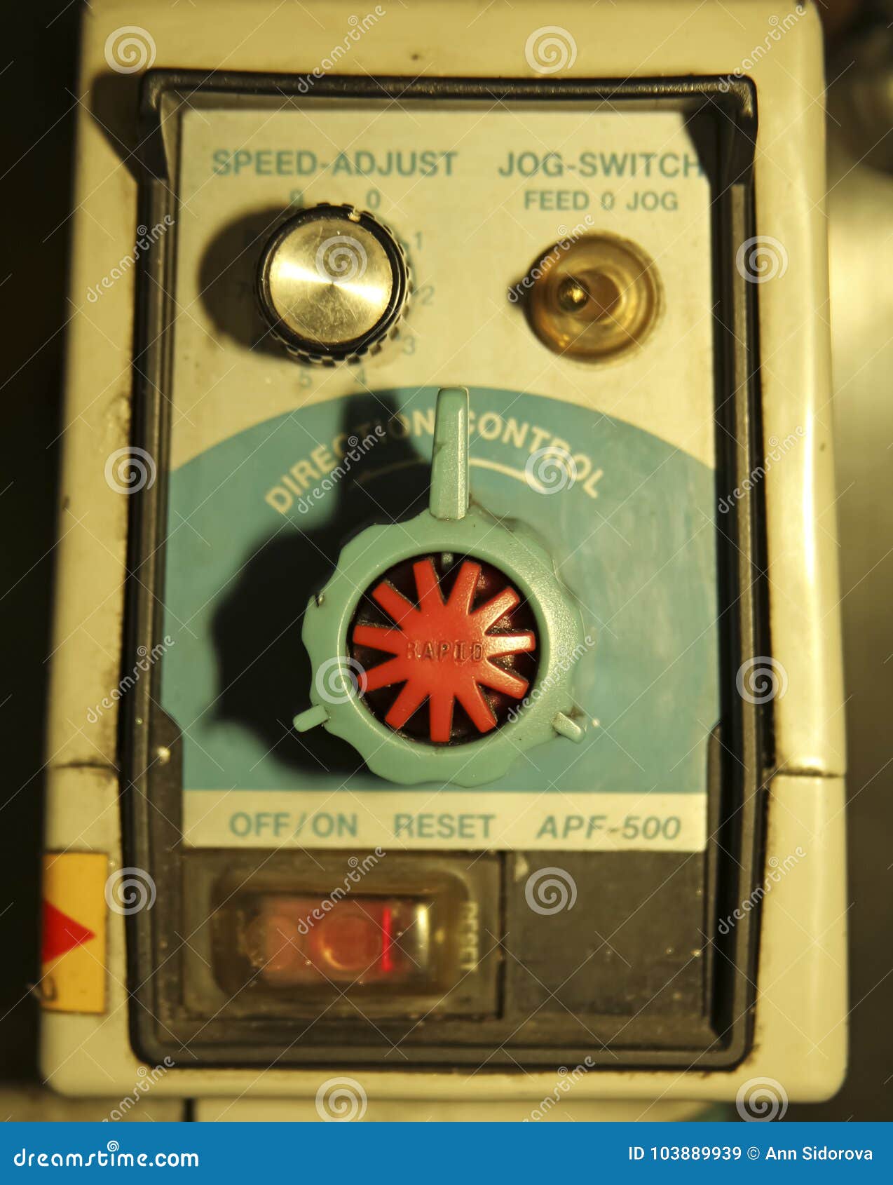 Control Panel with Switch and Buttons Stock Image - Image of navigation ...