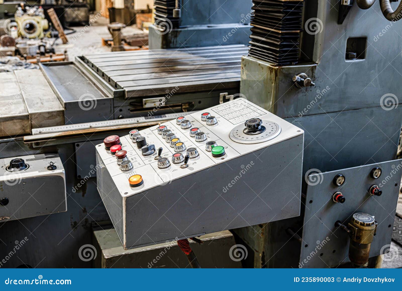 Control Panel for Switching Modes of Grinding on a Cylindrical Grinding ...