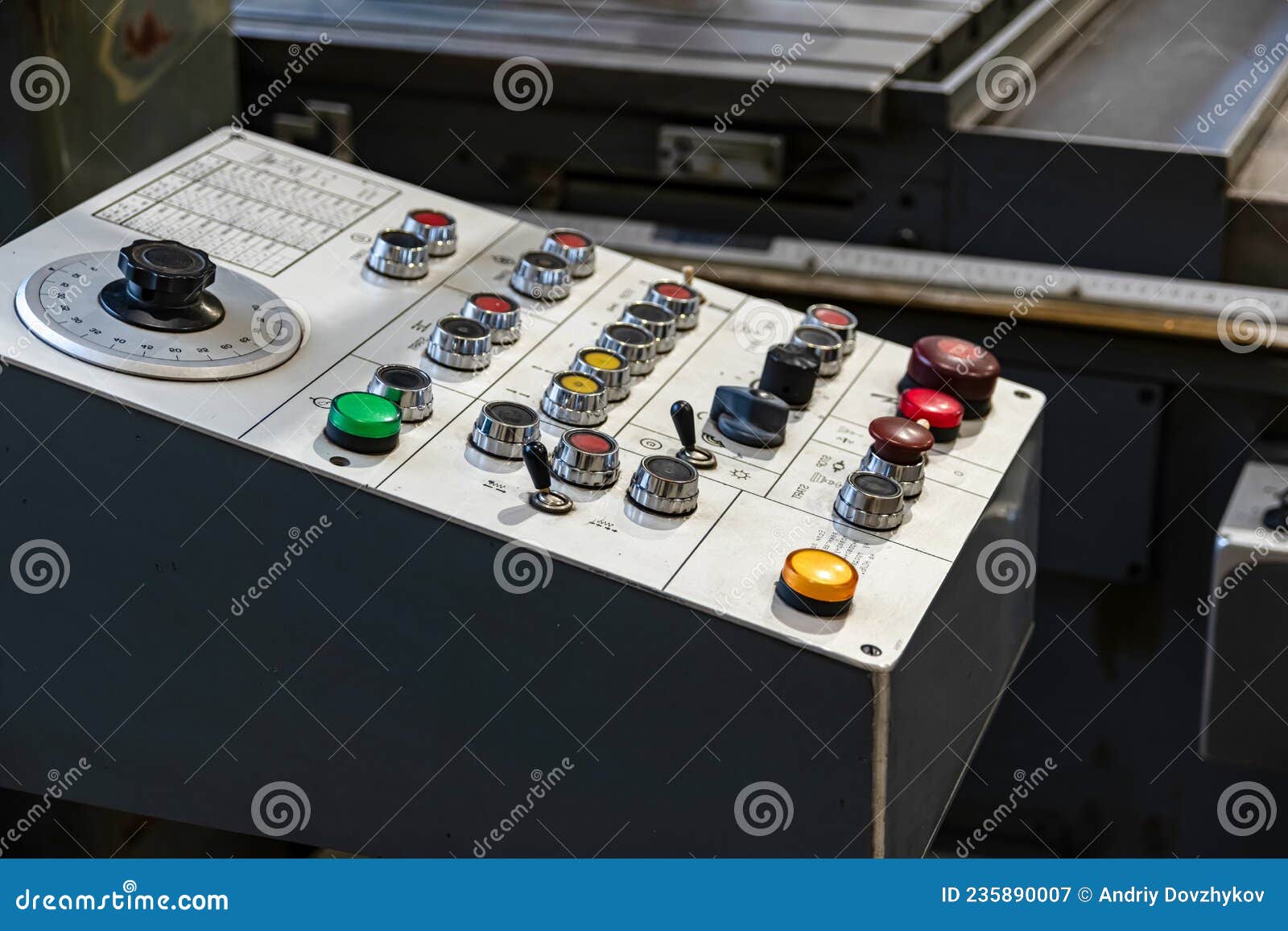 Control Panel for Switching Modes of Grinding on a Cylindrical Grinding ...