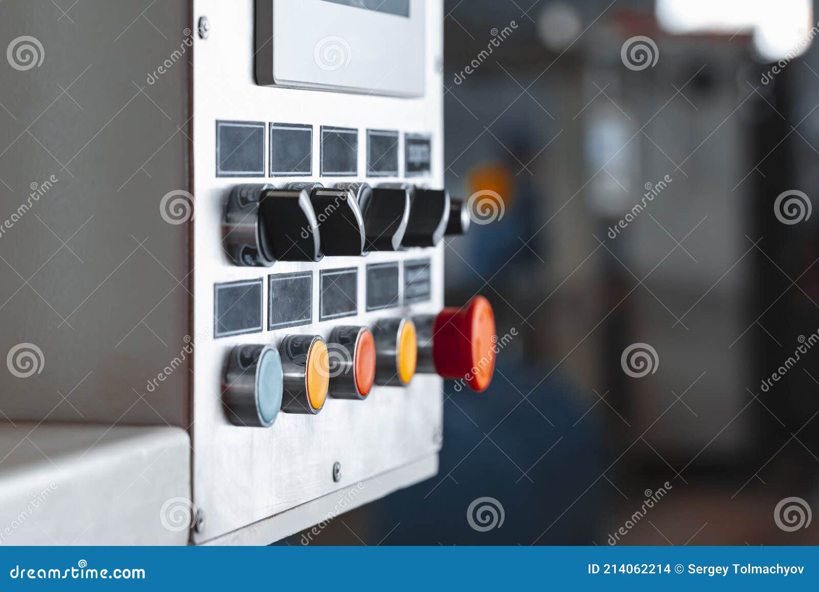 Control Panel System in a Cable Factory Stock Photo - Image of machine ...