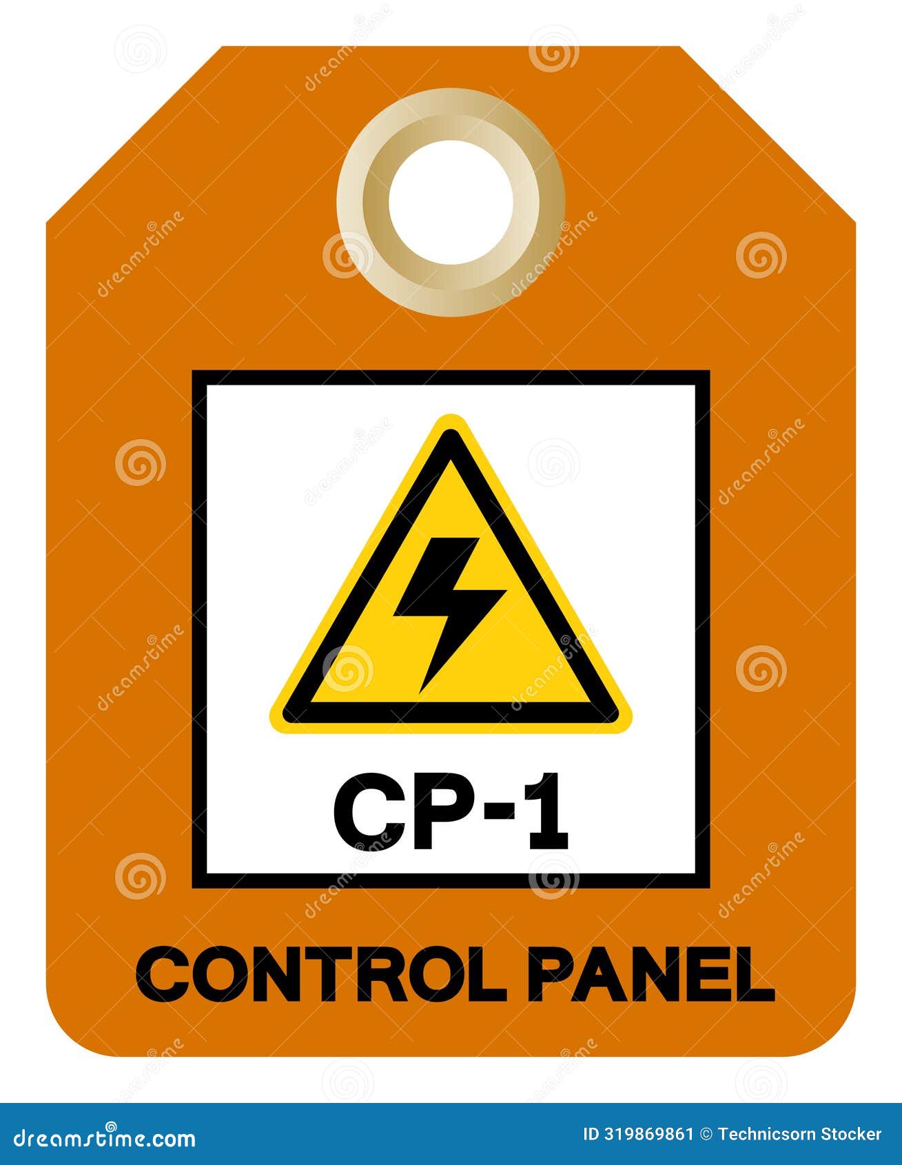 Control Panel Tag Label Symbol Sign, Vector Illustration, Isolate on ...