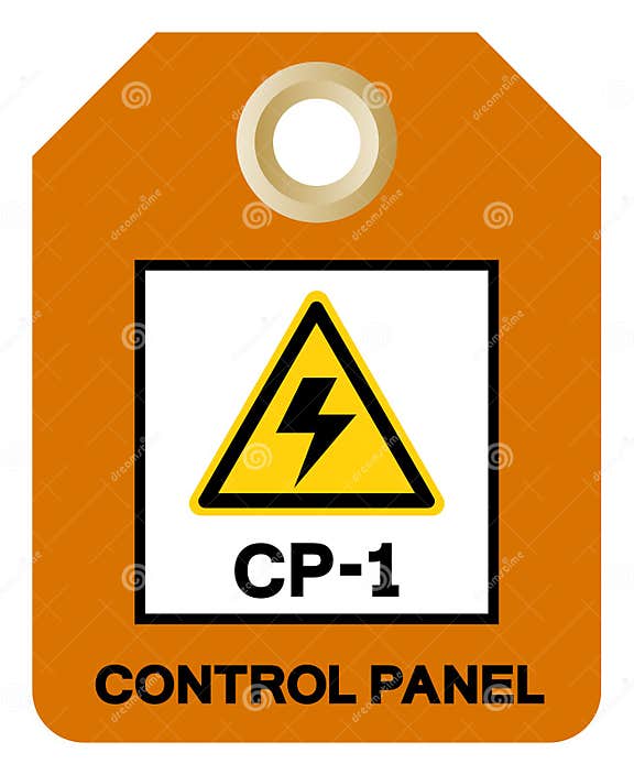 Control Panel Tag Label Symbol Sign, Vector Illustration, Isolate on ...
