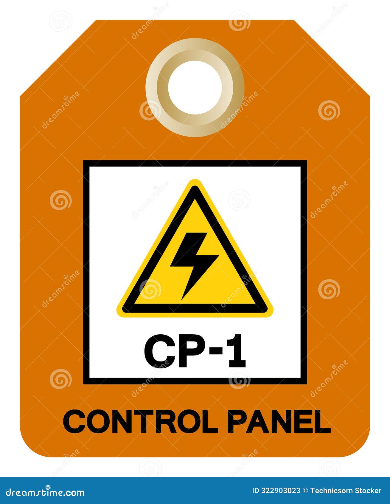 Control Panel Tag Label Symbol Sign, Vector Illustration, Isolate on ...