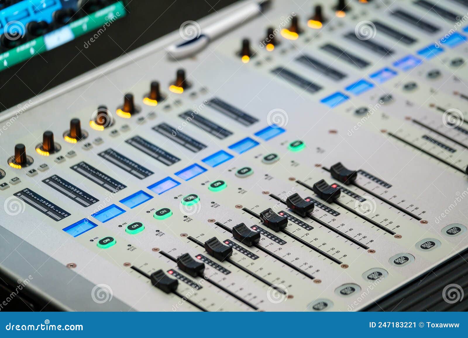 Control Panel in Telecommunication Center Stock Image - Image of ...