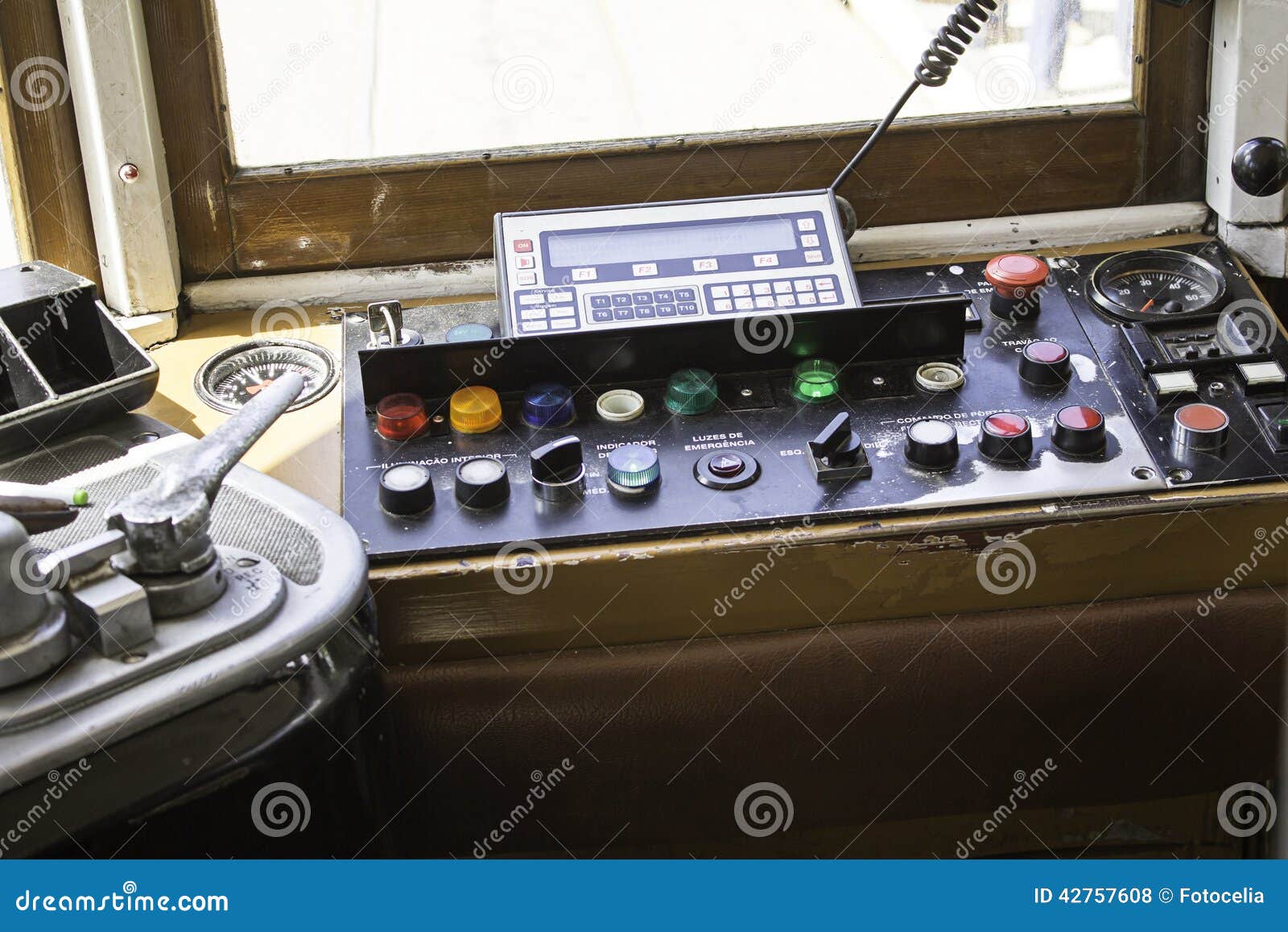 Control Panel tram stock photo. Image of service, lisbon - 42757608