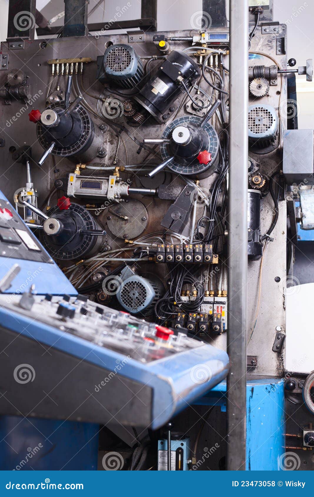 Control Panel of Typography Machine Stock Photo - Image of machine ...