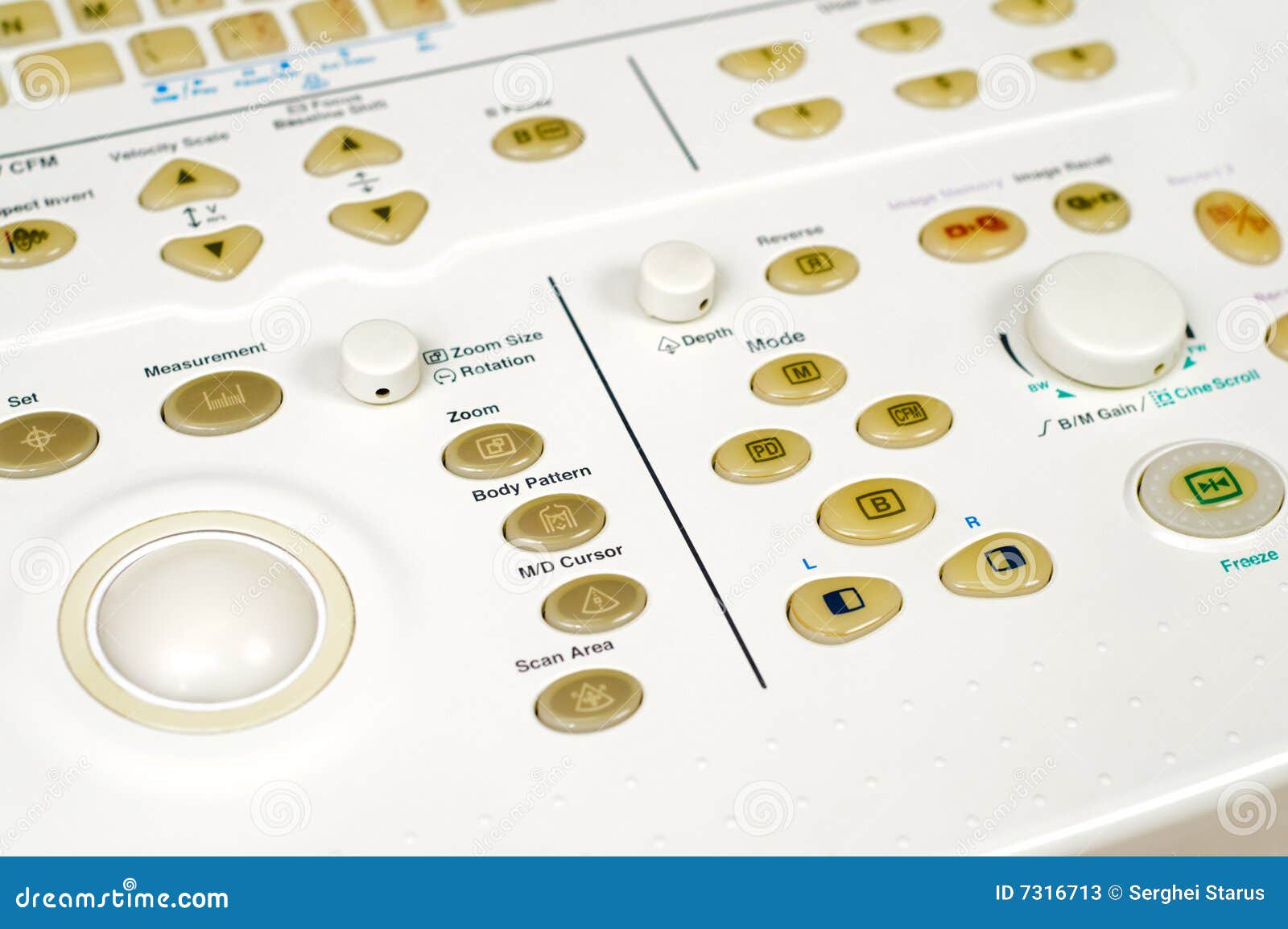 Control Panel of Ultrasound Scanner Stock Image - Image of digital ...
