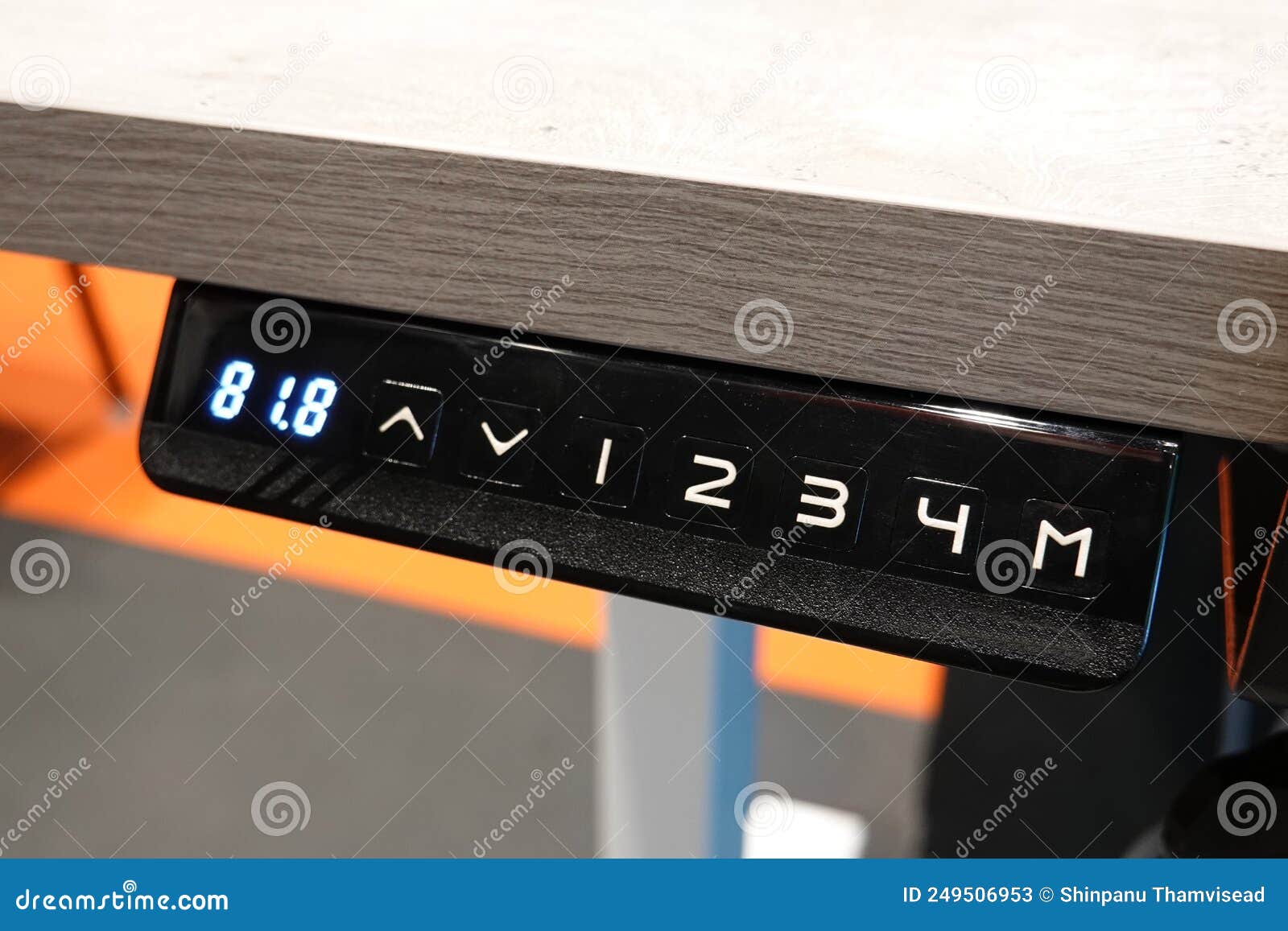 Control Panel Up and Down Switch of Table Electric Standing. Automatic ...