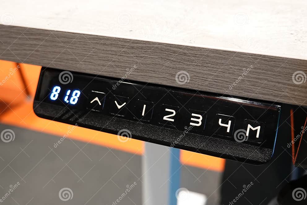 Control Panel Up and Down Switch of Table Electric Standing. Automatic ...