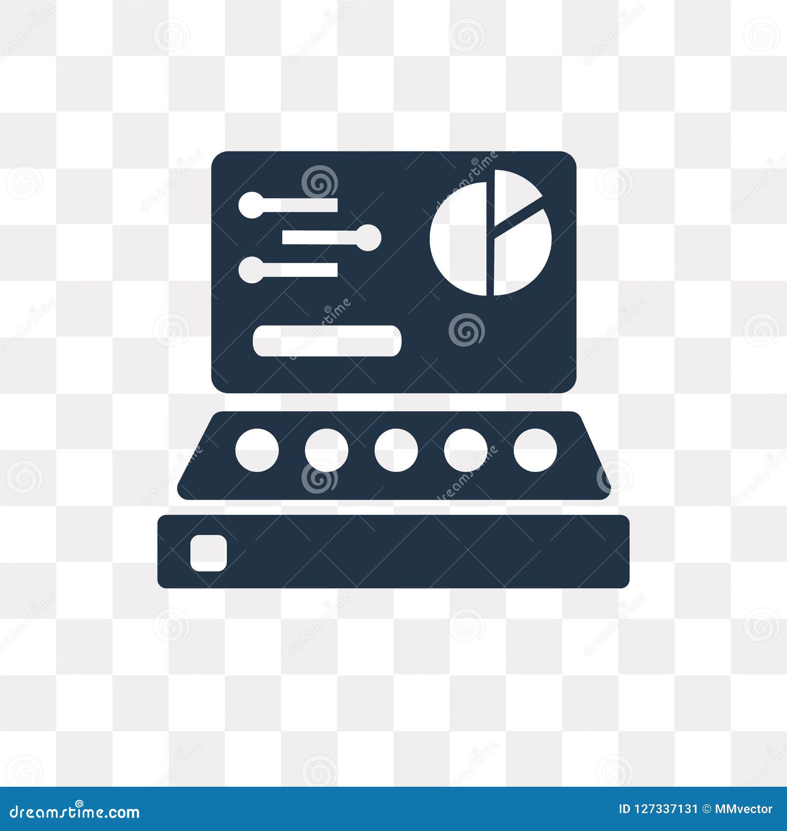 Control Panel Vector Icon Isolated on Transparent Background, Co Stock ...