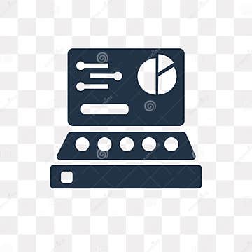 Control Panel Vector Icon Isolated on Transparent Background, Co Stock ...