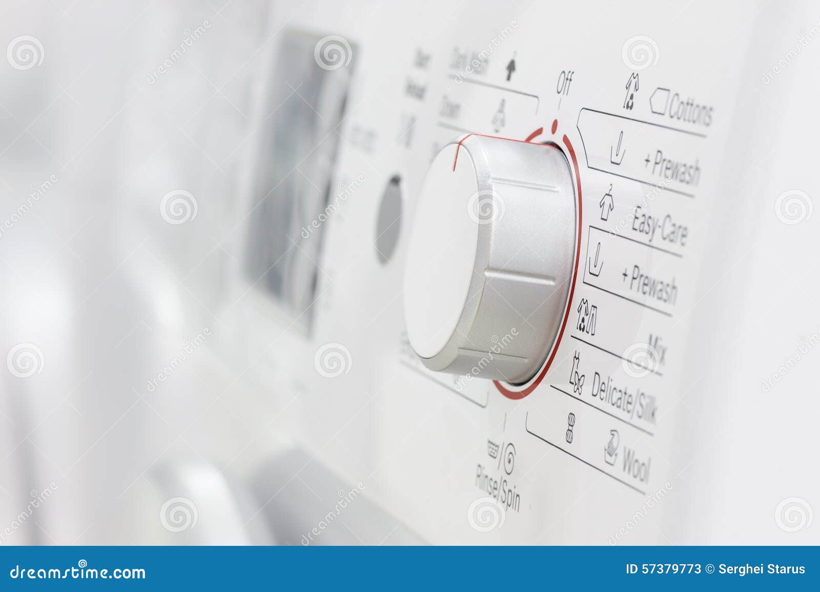 Control Panel of Washing Machine Stock Image - Image of loader, laundry ...