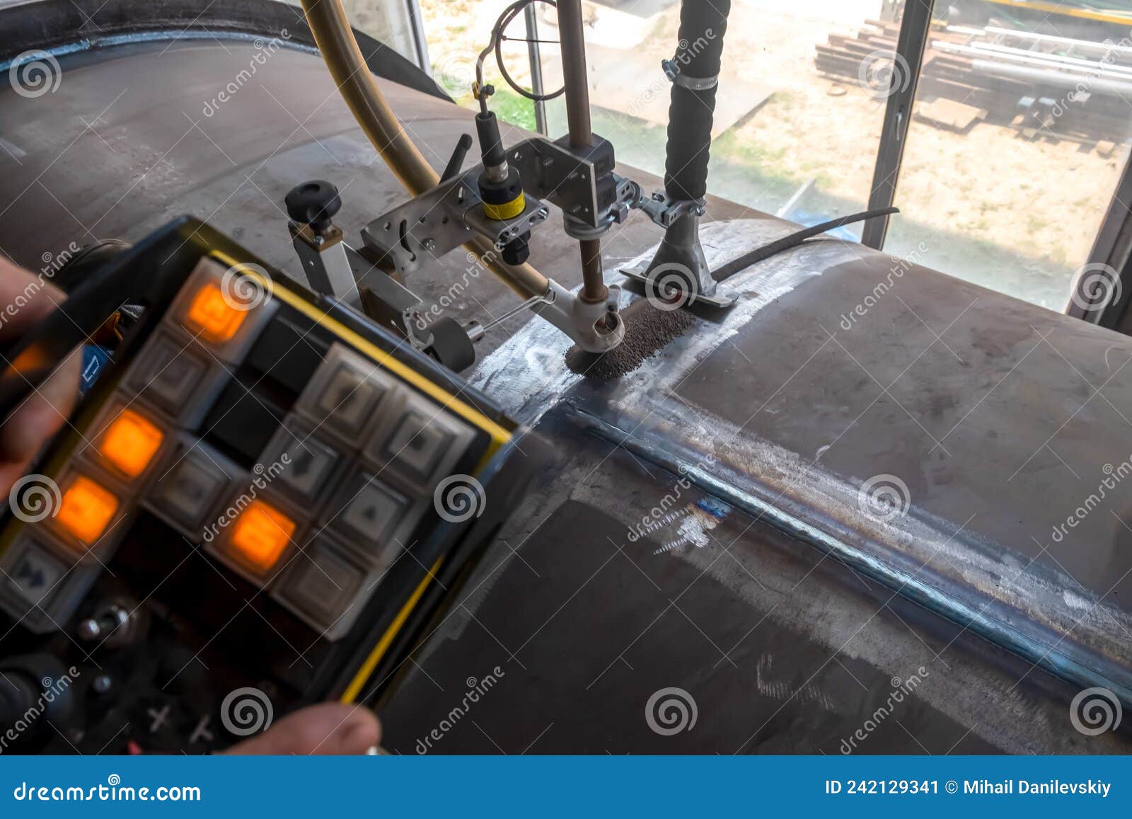 The Control Panel. the Welder Controls the Submerged Arc Welding ...