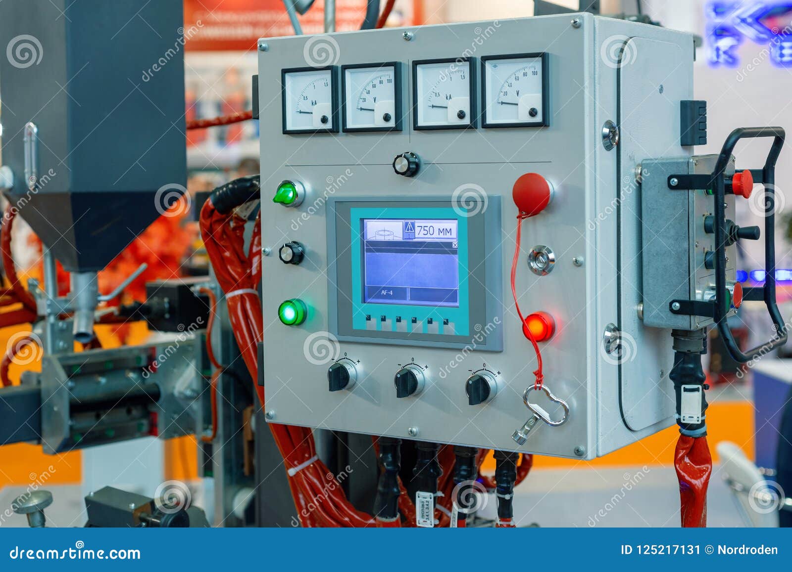 The Control Panel of the Welding Machine. Stock Image - Image of modern ...