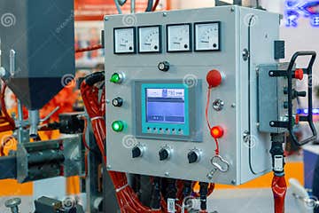 The Control Panel of the Welding Machine. Stock Image - Image of modern ...