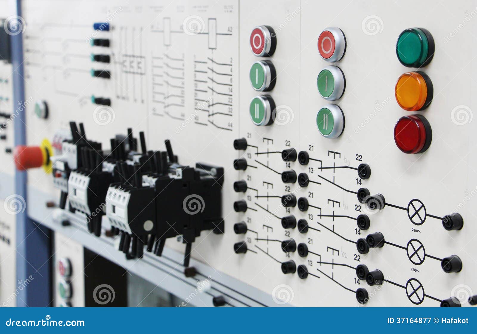 Control Panels in an Electronics Lab Stock Image - Image of board ...