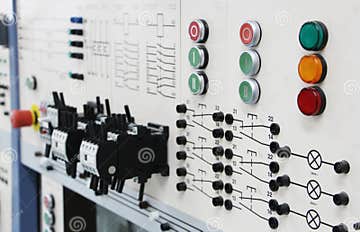 Control Panels in an Electronics Lab Stock Image - Image of board ...