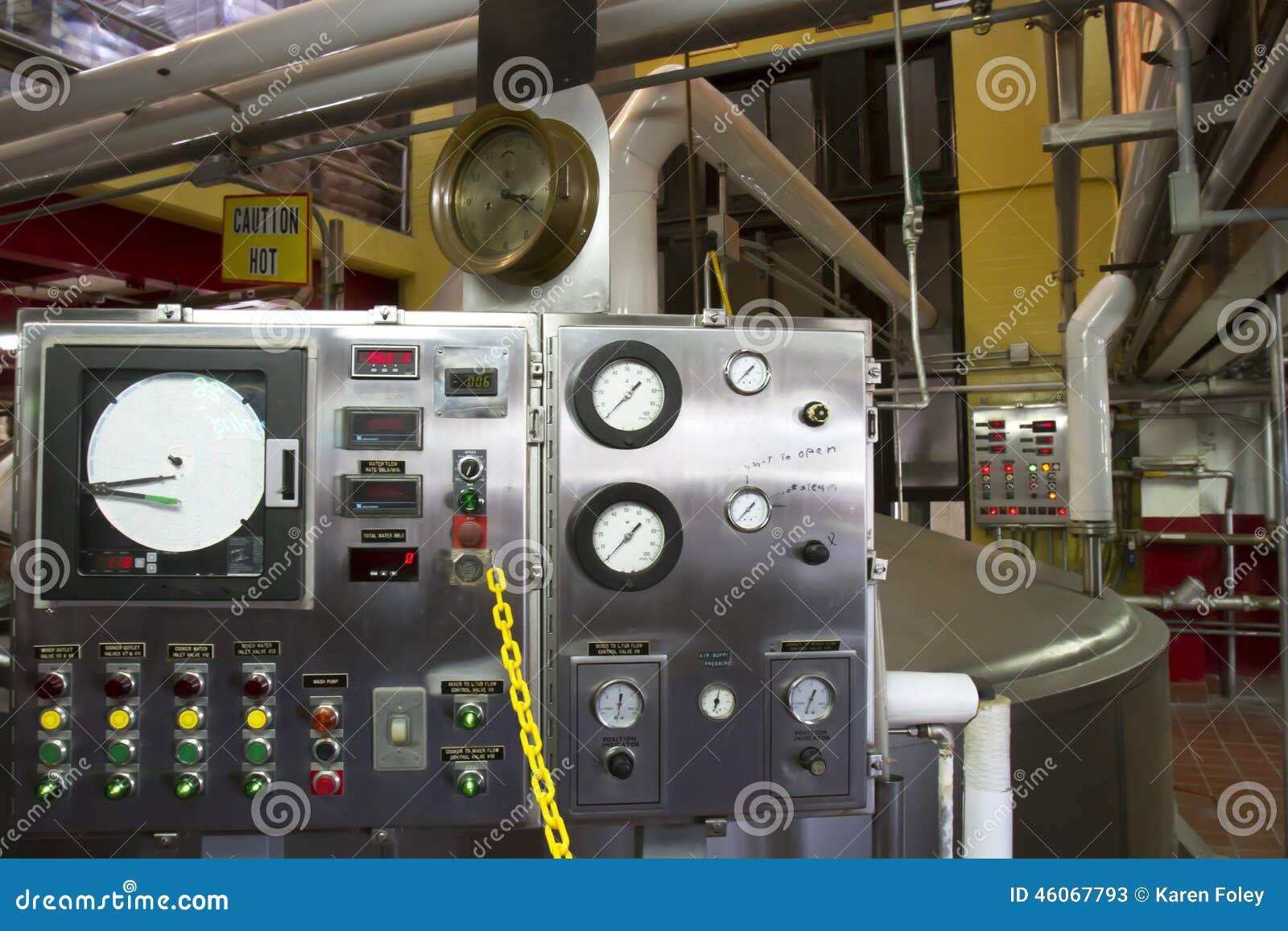 Control Panels in Factory stock image. Image of controls - 46067793