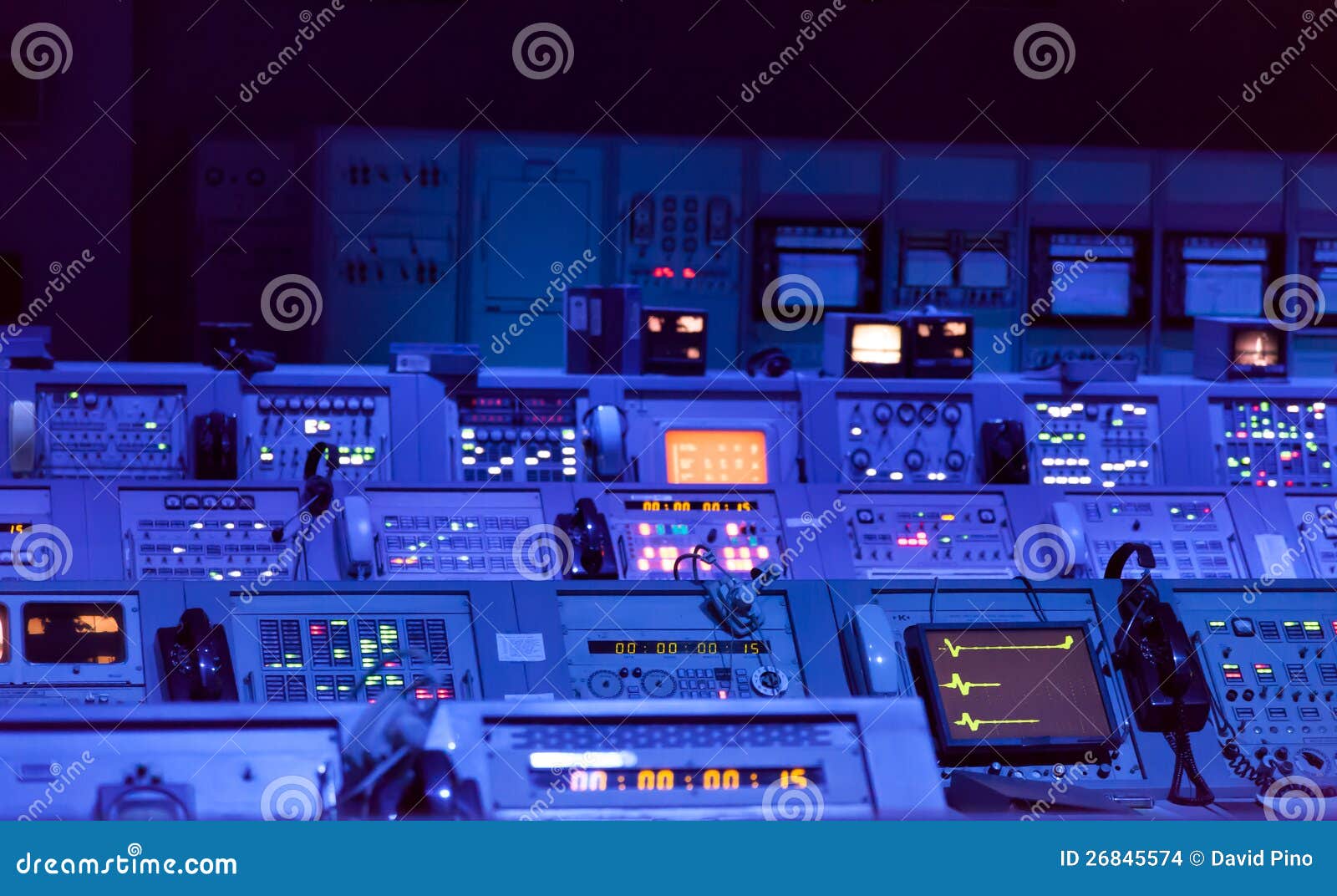 Control Panels Underground Bunker Stock Photo - Image of measurement ...