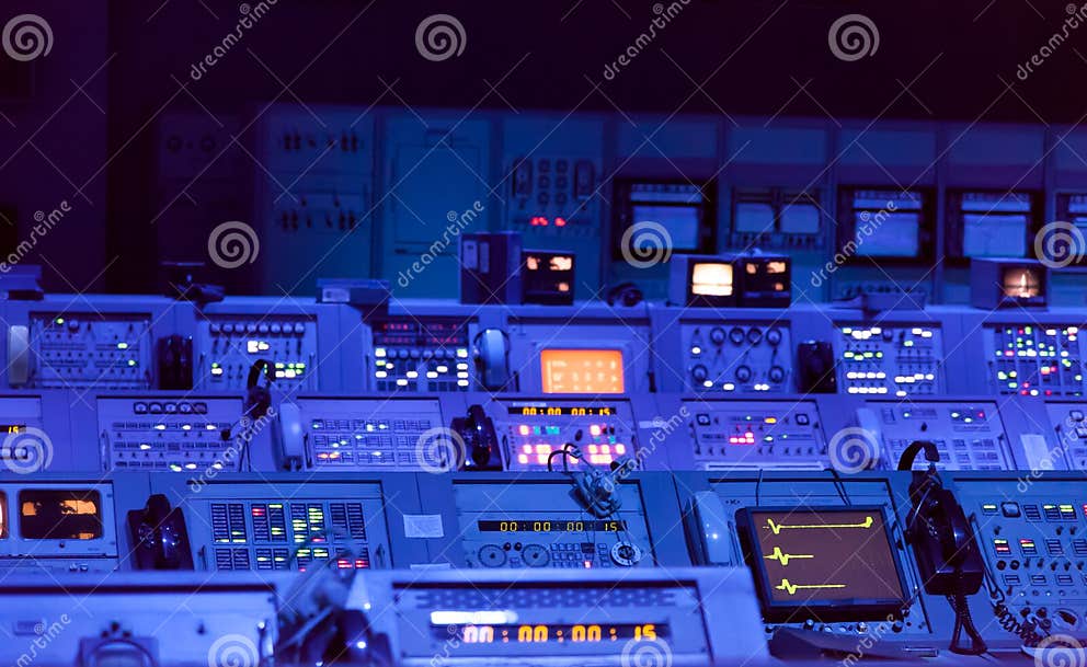 Control Panels Underground Bunker Stock Photo - Image of measurement ...
