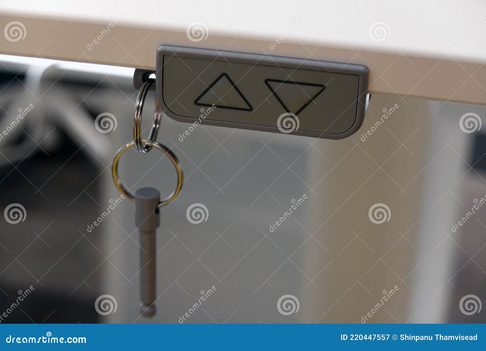 Control Pendant Switch for Up and Down for Office Desk. Stock Image ...