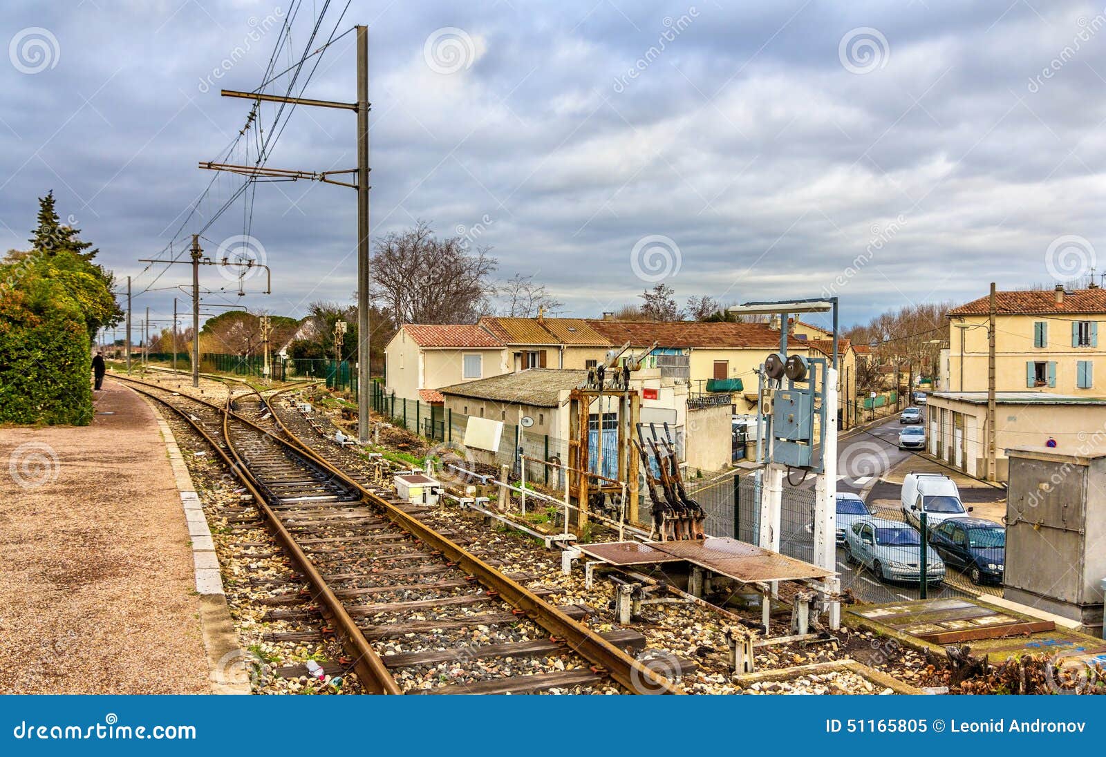 Control Post of Railway Switches - Arles Station Stock Image - Image of ...