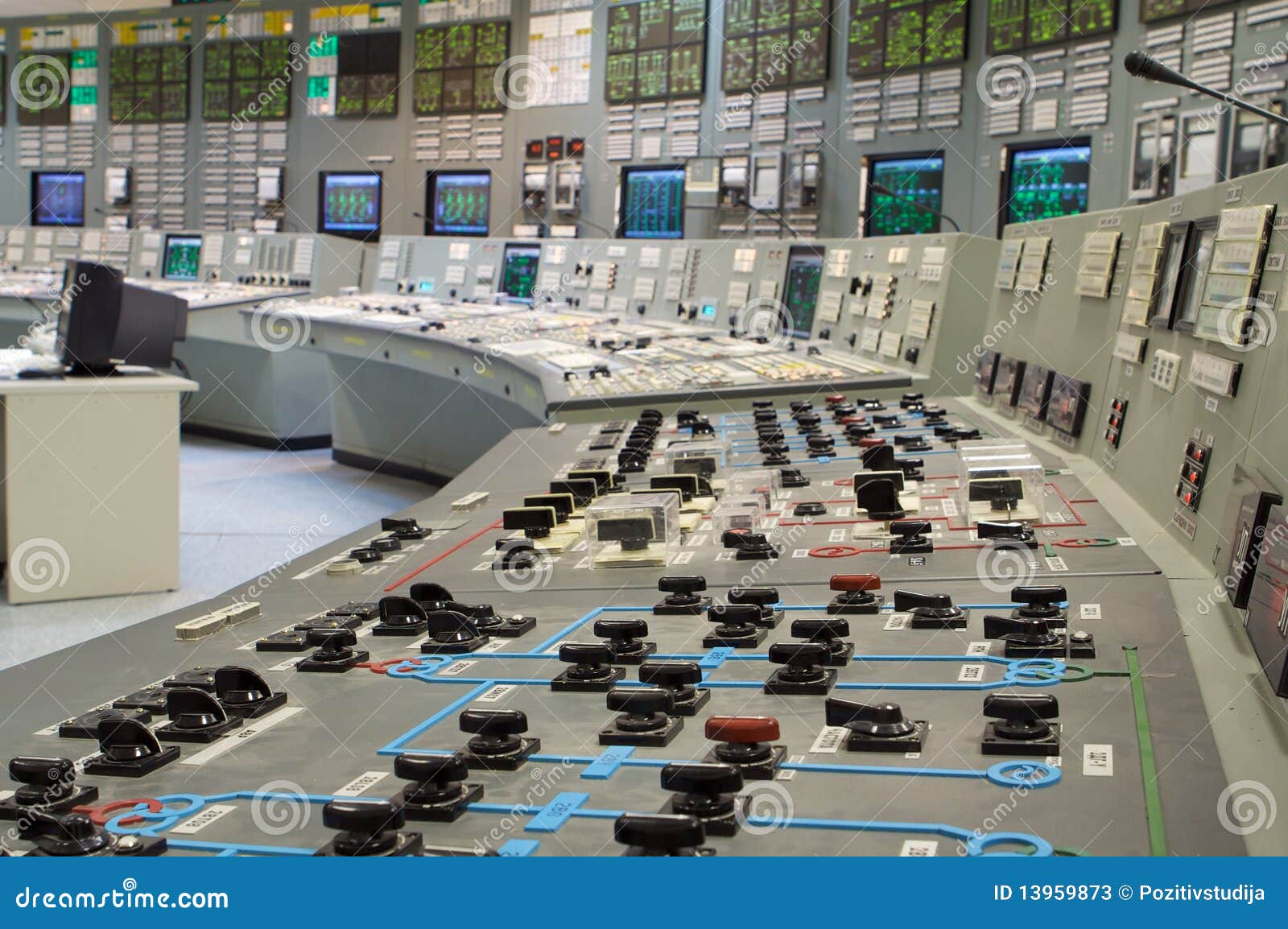 Control room stock image. Image of console, nuclear, equipment - 13959873