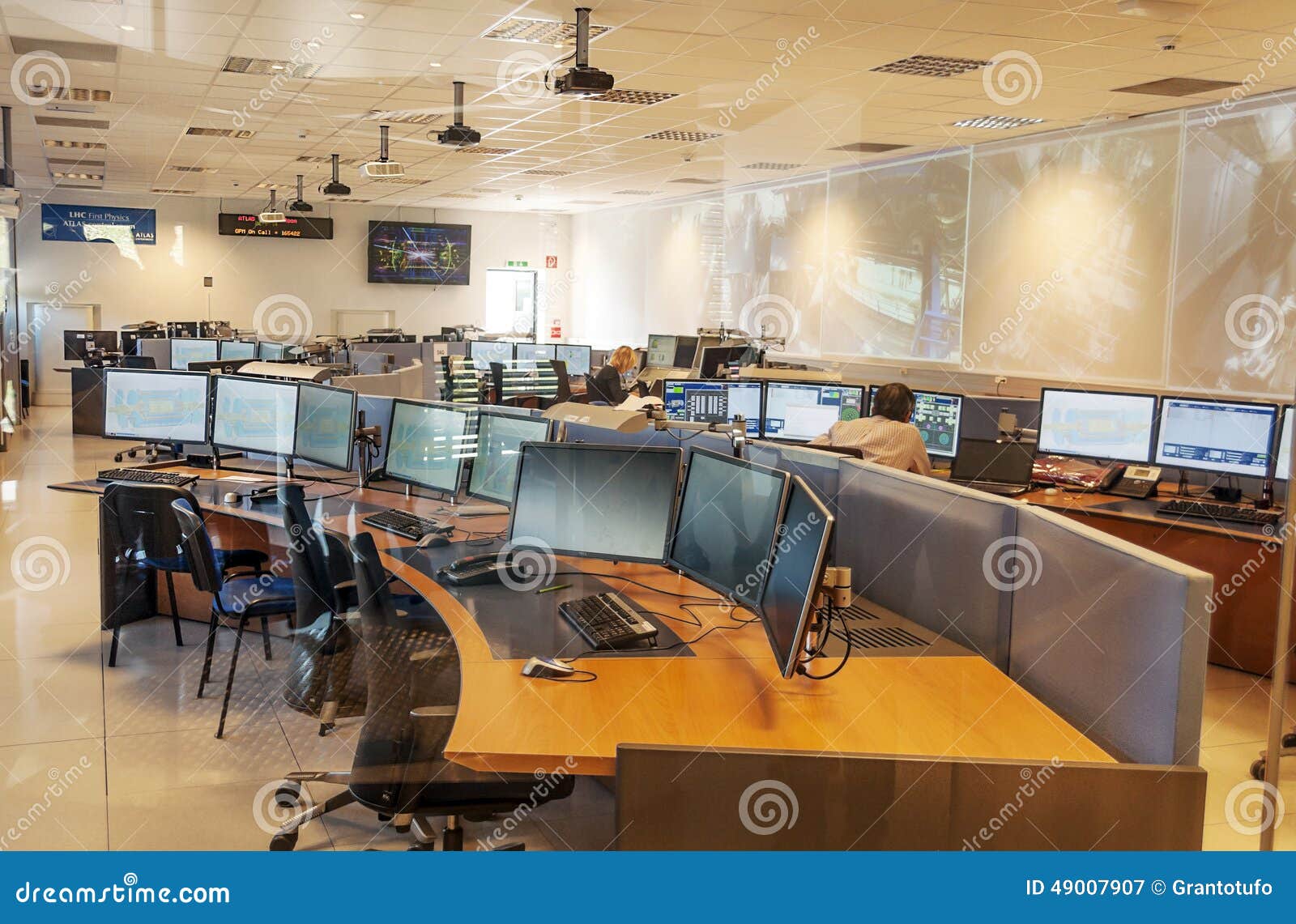 Control room of the Atlas editorial photography. Image of talking ...