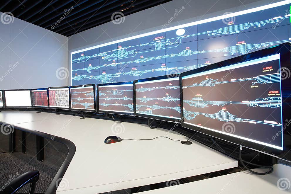 Control room for CRH stock image. Image of screen, office - 20731939