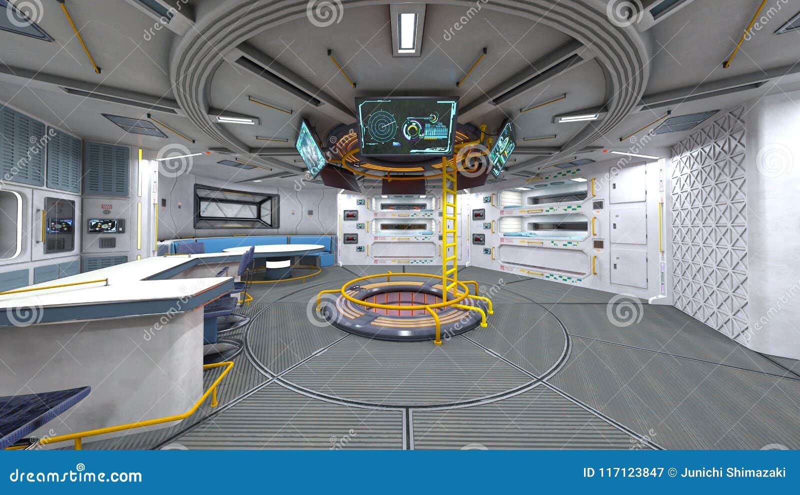 Control room stock image. Image of future, room, spaceship - 117123847