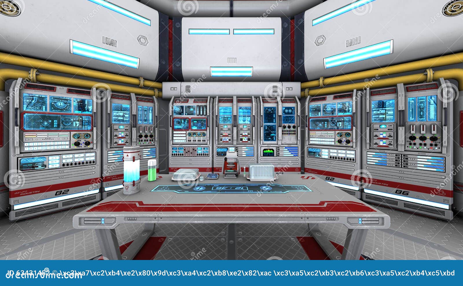 Control room stock illustration. Illustration of station - 63431452
