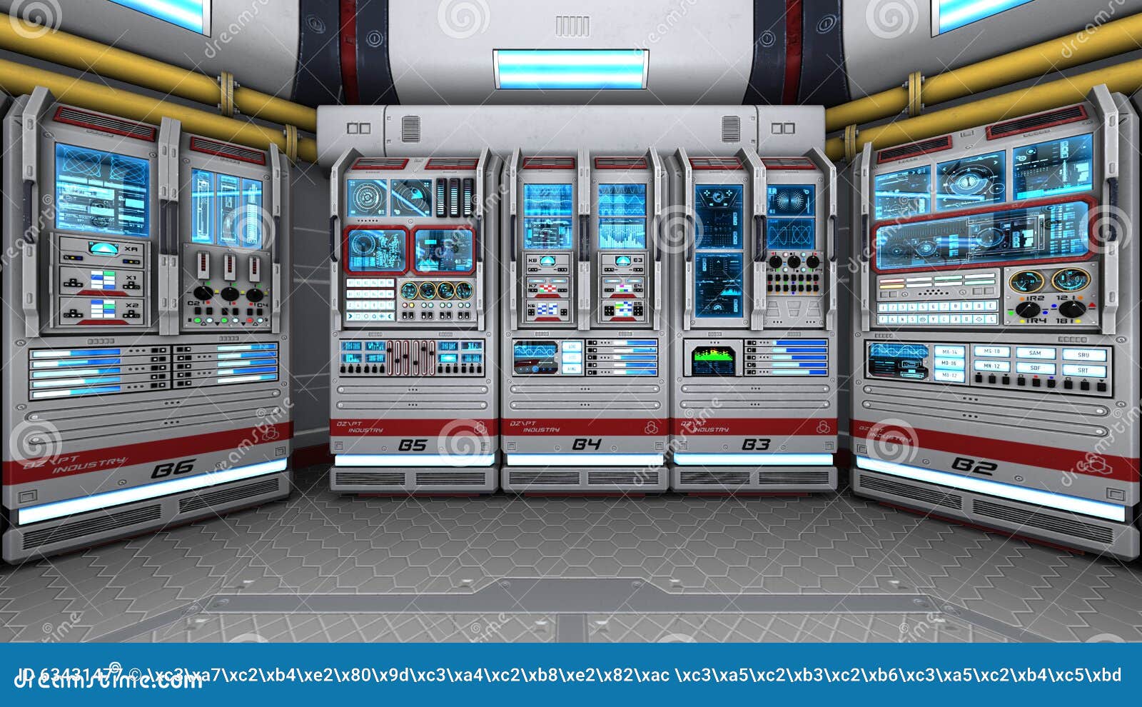 Control room stock illustration. Illustration of technique - 63431477