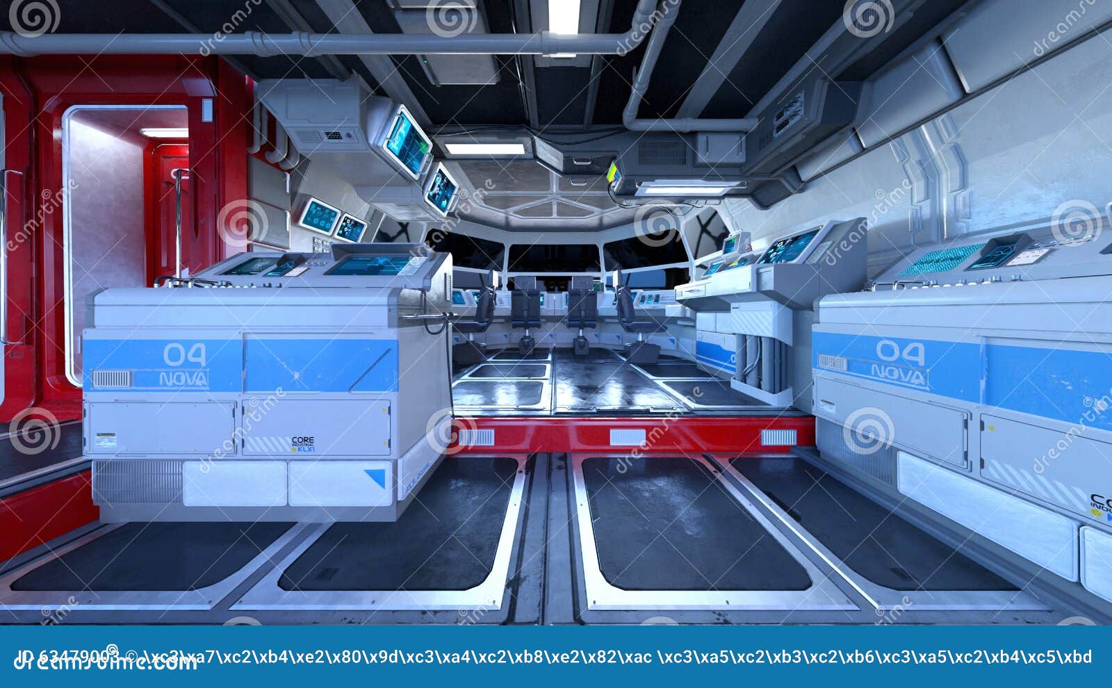 Control room stock illustration. Illustration of future - 63479003