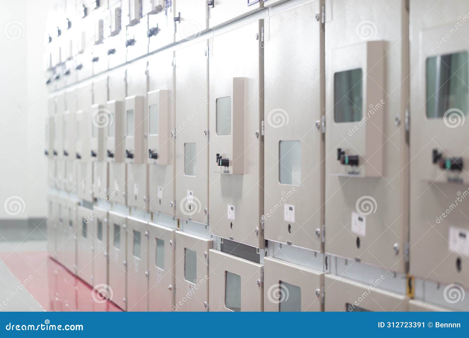 Control Room for DC Circuit Breaker in a Factory Stock Image - Image of ...