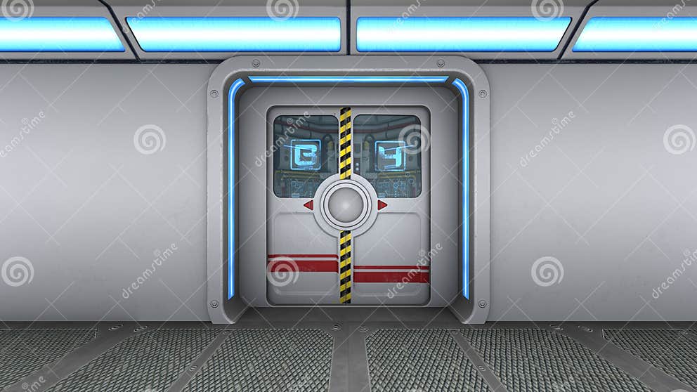 Control room door stock illustration. Illustration of technology - 63431468