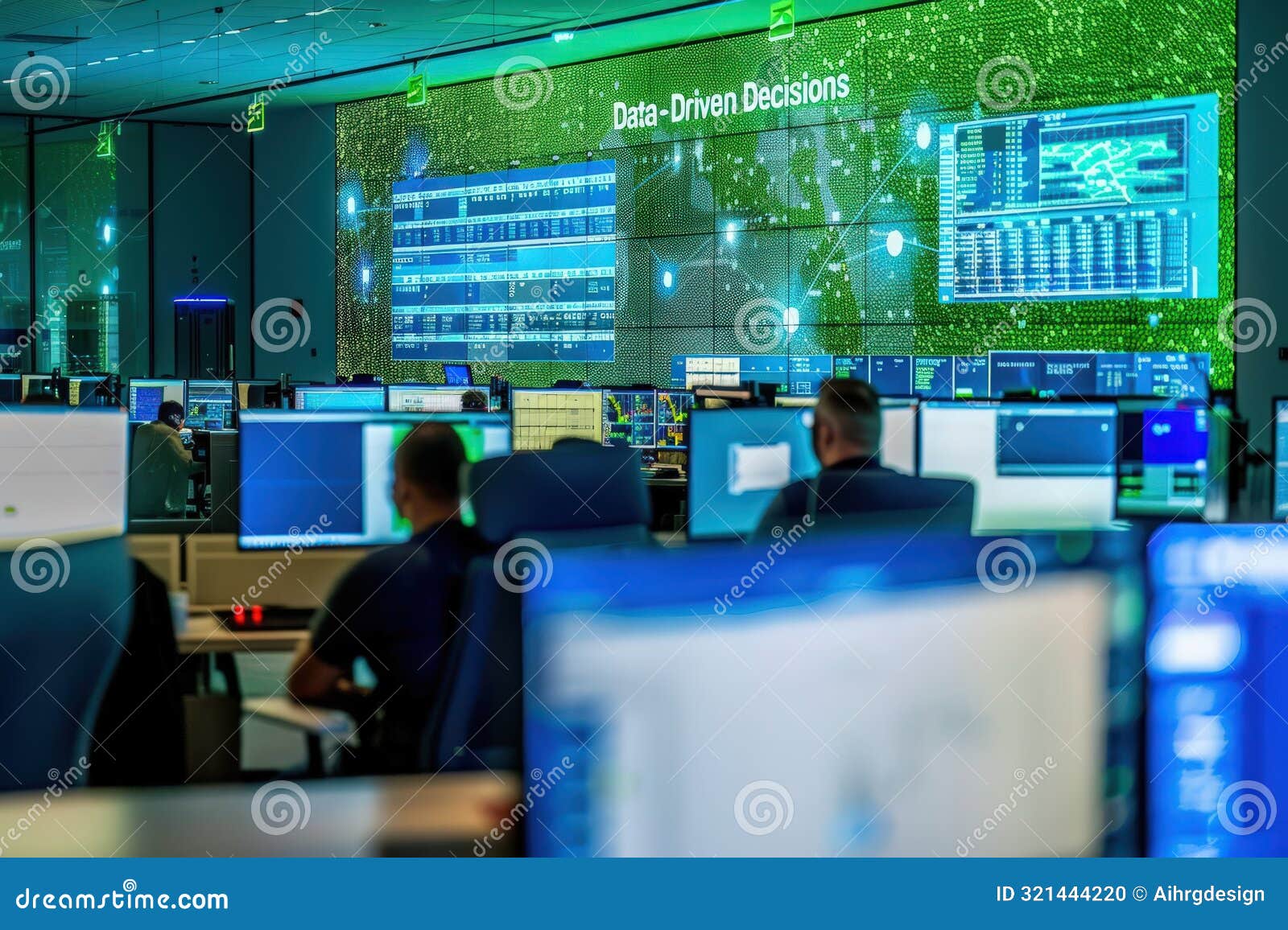Data-Driven Decisions a Glimpse into the Modern Control Room Stock ...