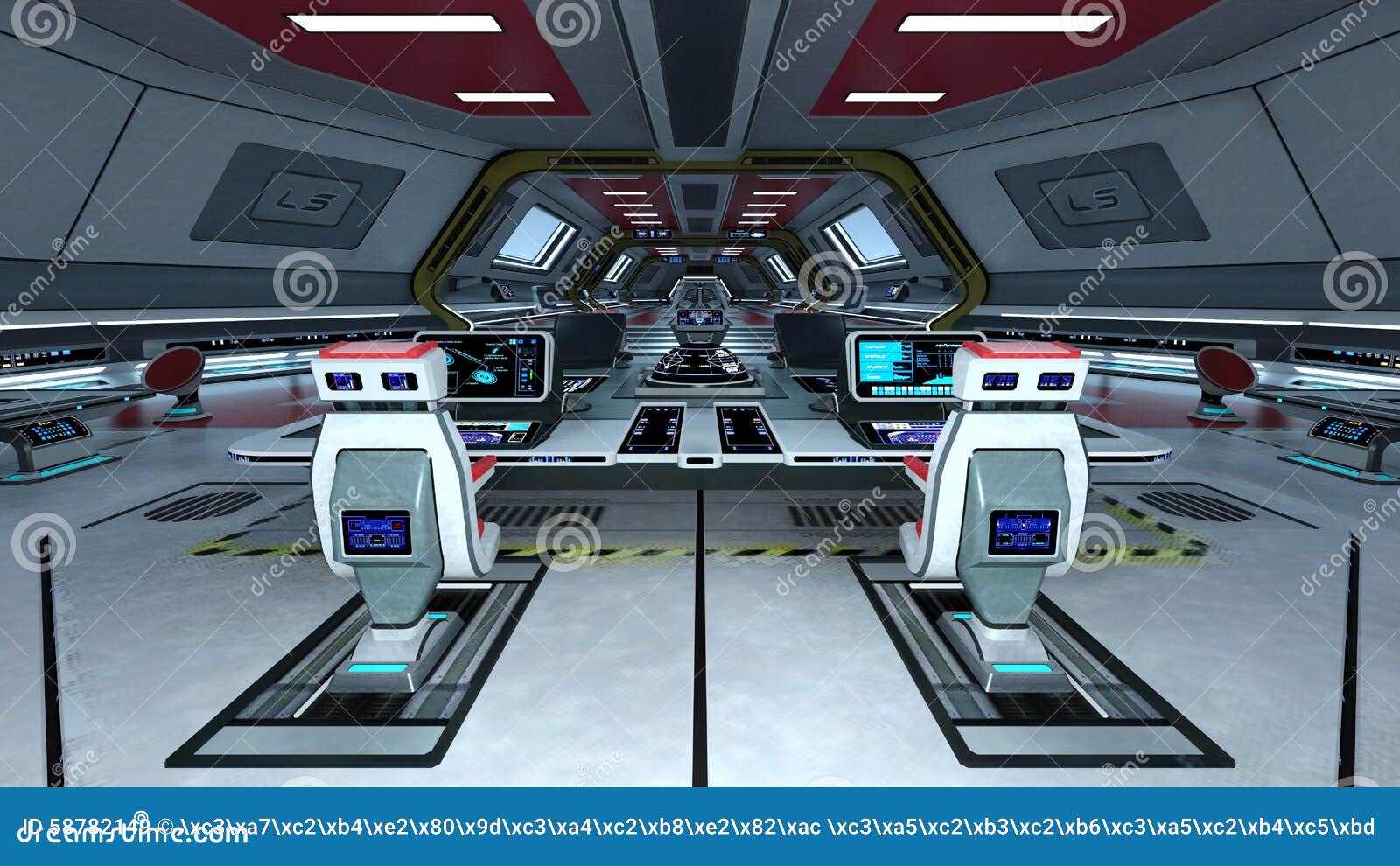 Control room stock illustration. Illustration of station - 58782149