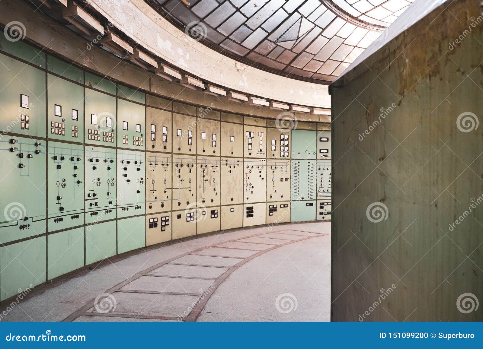 Control Room in Old Power Station Editorial Image - Image of plant ...