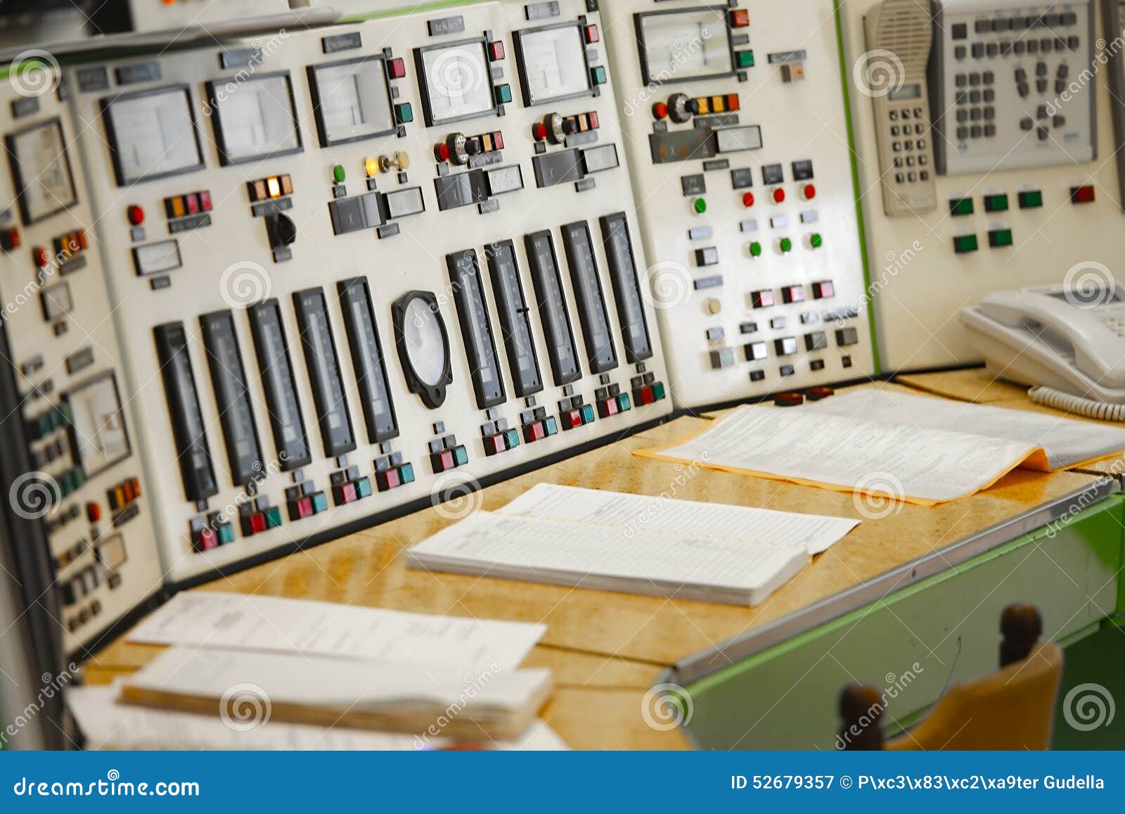 Control Room stock image. Image of gauge, interior, high - 52679357