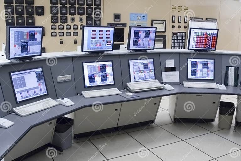 Control room - power plant stock image. Image of industrial - 3561043