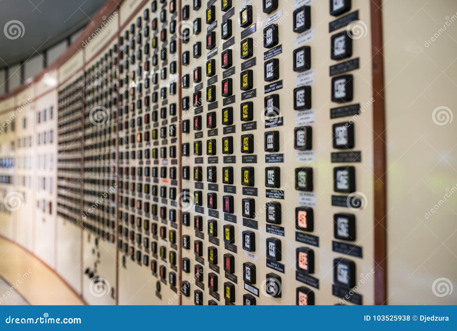 Control Room in Power Plant Stock Photo - Image of instrument, electric ...