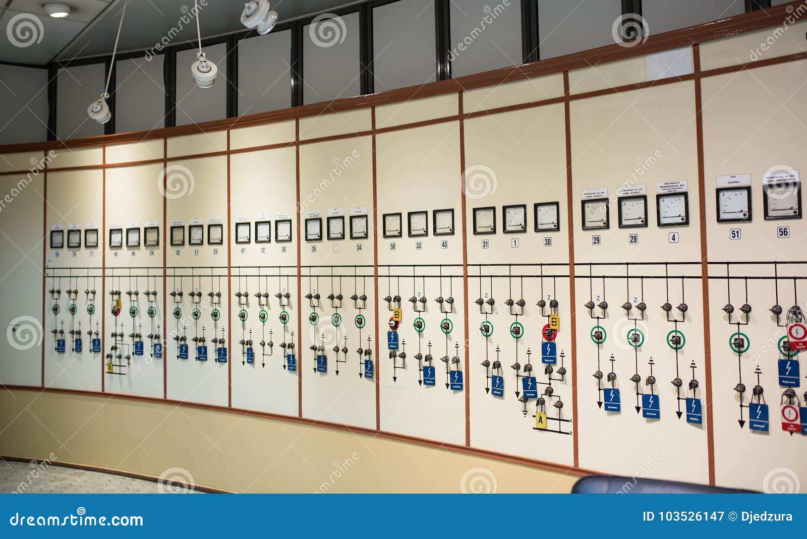 Control Room in Power Plant Stock Image - Image of control, monitoring ...