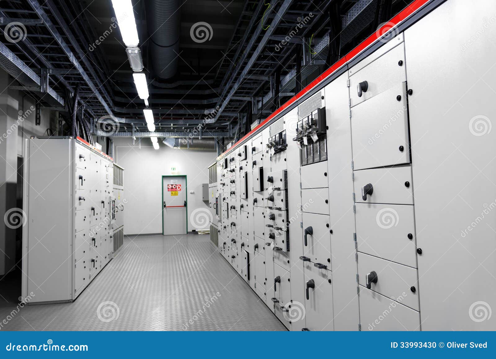 Control Room of a Power Plant Stock Photo - Image of machinery ...